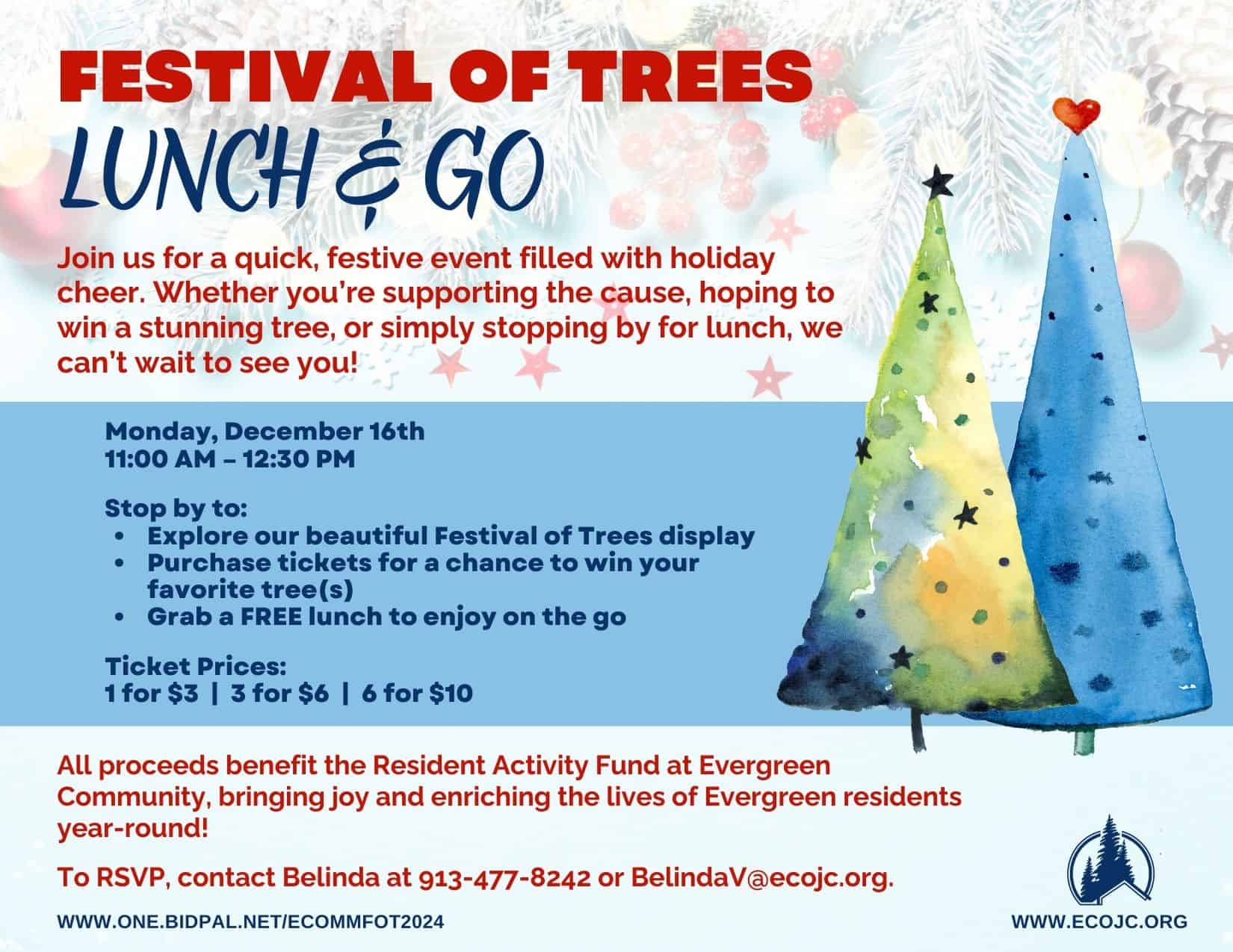 Festival of Trees Lunch & Go | Evergreen Community
